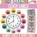 Disco Cowgirl Clock Labels for Classroom, Analog Time Cards, Digital ...