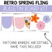 Groovy Retro Spring Easter Bulletin Board Kit, Spring Bulletin Board ...
