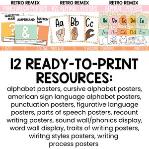 English Posters, Language Arts Posters for Classroom, Writing Posters ...