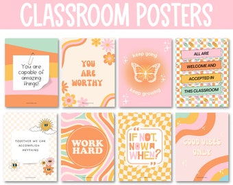 Retro Number Posters Number Posters With Ten Frames Ten - Etsy