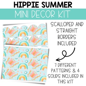 Retro Groovy Summer Mini Decor Kit, Retro Classroom Decor, Groovy ...