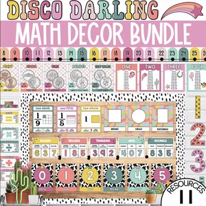 Math Classroom Posters, Math Posters for Classroom, Groovy Retro ...