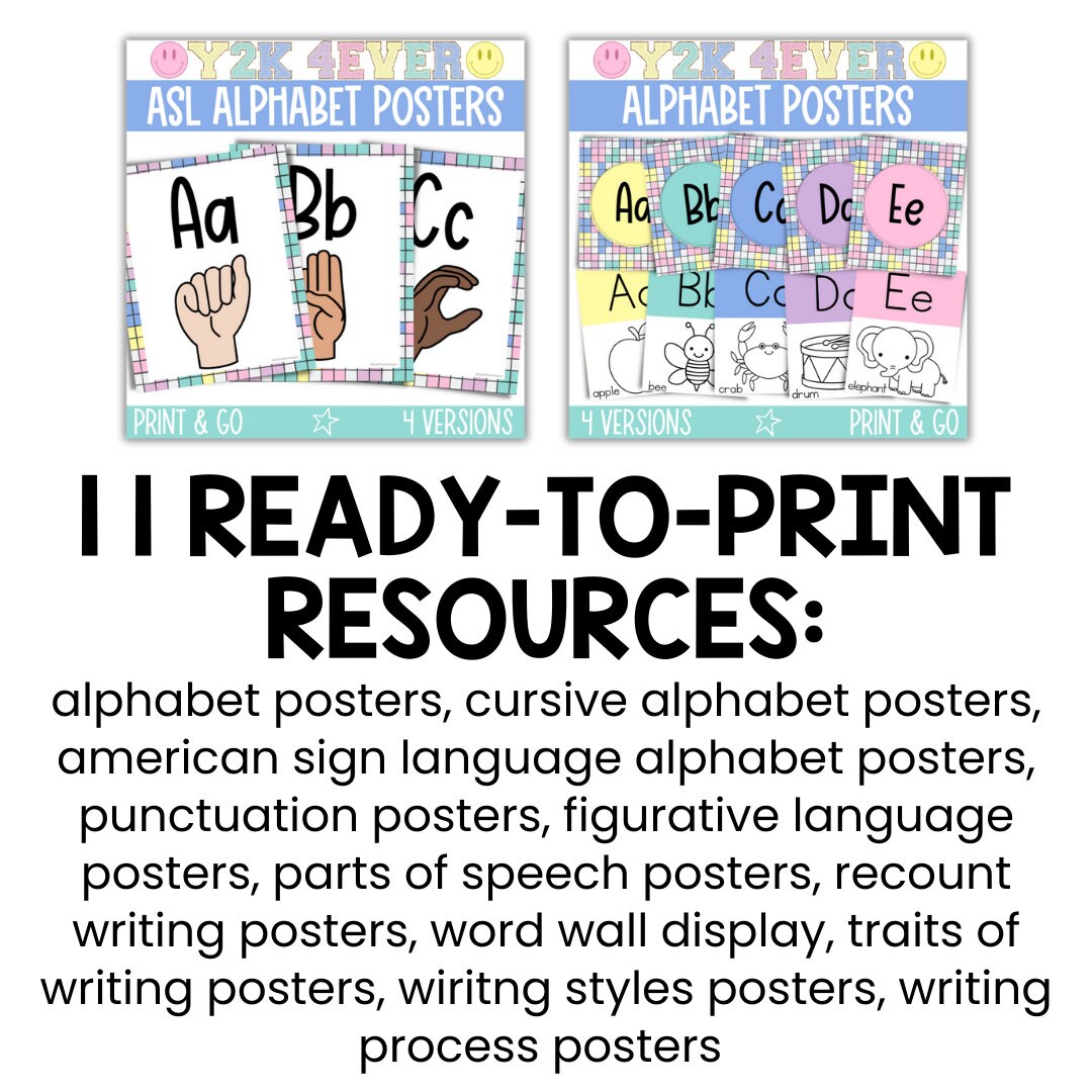 English Posters, Language Arts Posters for Classroom, Writing Posters ...