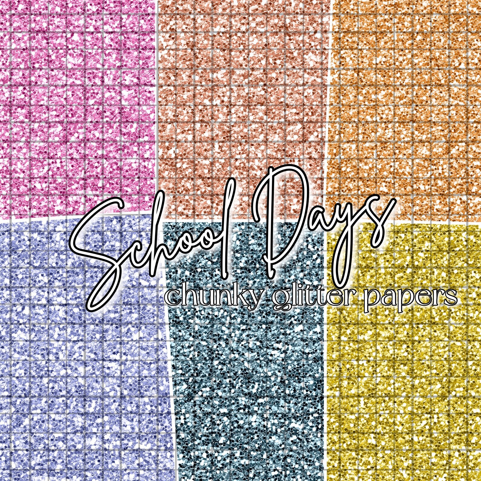 SCHOOL DAYS Paper Back to School Clipart College Clipart - Etsy