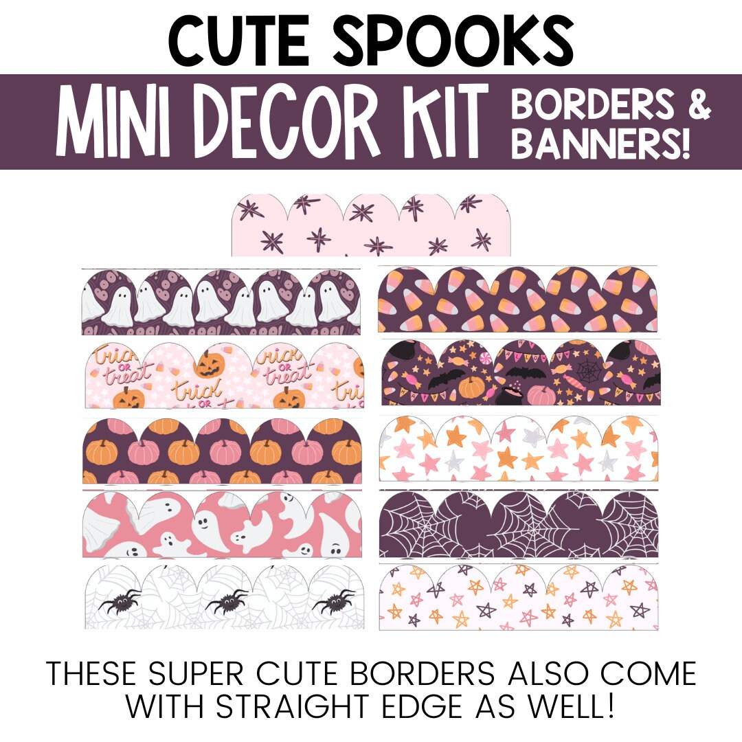 Cute Halloween Bulletin Board Decor, Retro Halloween Bulletin Board ...