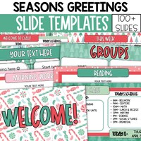 Christmas Retro Groovy Google Slides Templates | Christmas Powerpoint ...