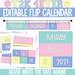 Flip Calendar for Classroom, Calendar Display for Classroom, Editable ...