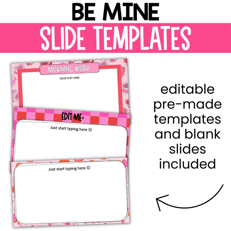 Valentines Slide Templates for Classroom, Disco Slides Templates ...