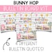 BUNNY HOP Easter Bulletin Board Kit, Spring Bulletin Board Kit ...