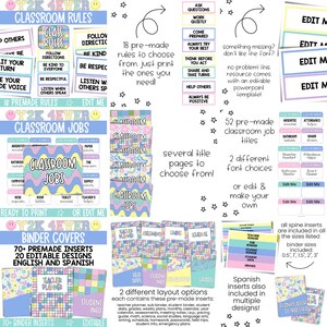 Retro Groovy Classroom Decor, Rainbow Classroom Decor, Pastel Colorful ...