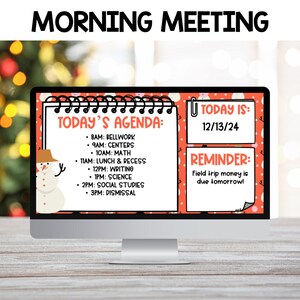 Christmas Bulletin Board Decor, Retro Christmas Bulletin Board, Holiday ...