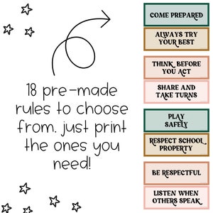 Tropical Classroom Rules Display, Tropical Classroom Management Tools ...