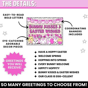 Hot Pink Easter Spring Bulletin Board Pastel Spring Classroom Decor ...