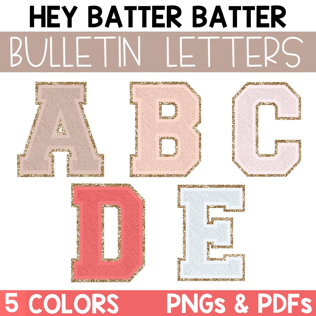 Baseball Varsity Bulletin Board Letters, Letter Clipart, Printable ...