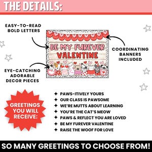 Pets Dog Valentine's Bulletin Board Cats Valentine's Day Classroom ...