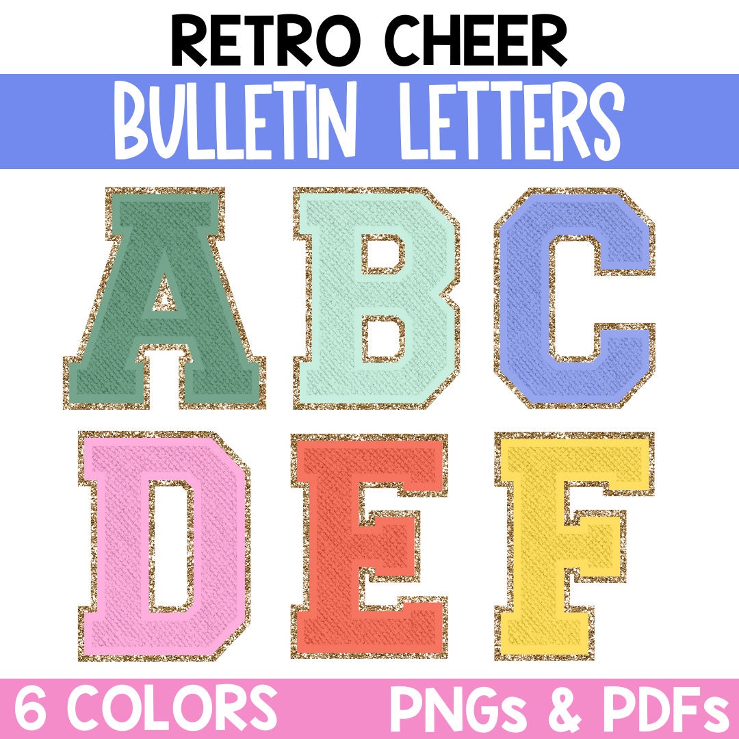 Christmas Varsity Bulletin Board Letters, Letter Clipart, Printable ...