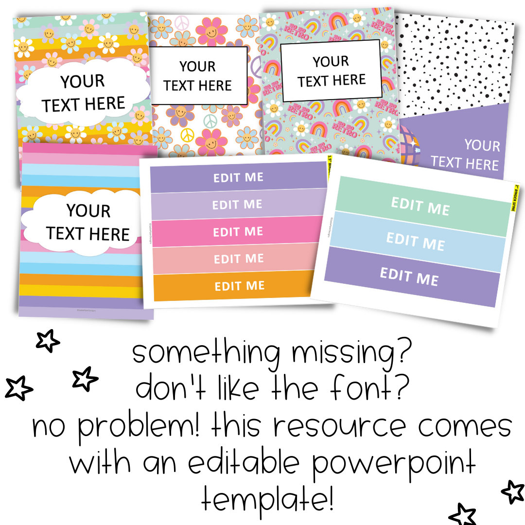 Binder Inserts for Teachers, Editable Binder Inserts, Teacher Planner ...