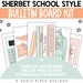 Retro Back to School Bulletin Board Decor, Rainbow Classroom Decor ...