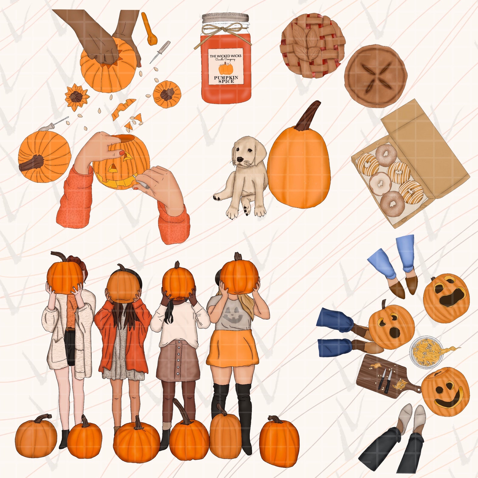 FALL FESTIVAL Clipart Autumn Clipart Clipart for Planner - Etsy