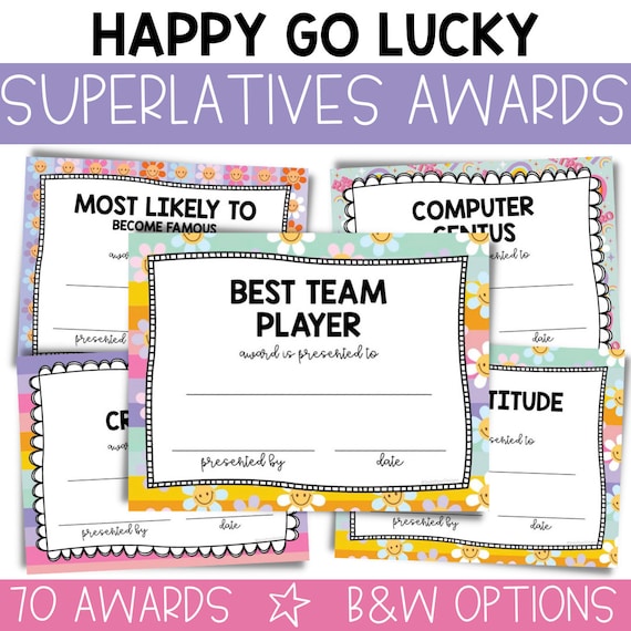 Funny Student Superlative Printables BusyTeacher.org