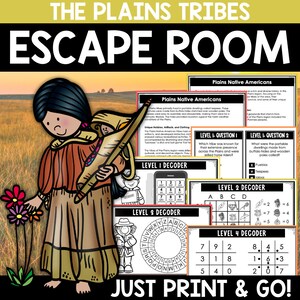 Native American Escape Room for Kids, Printable Party Game, Birthday ...