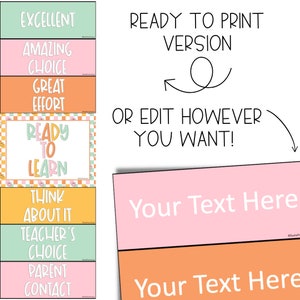 Behavior Clip Chart for Classroom, Reward Chart, Responsibility Chart ...