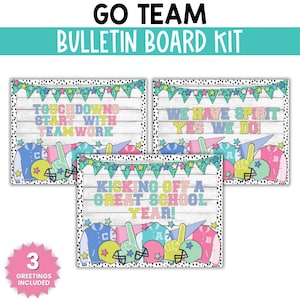 Football Bulletin Board Decor, Sports Bulletin Board, Sports Themed ...