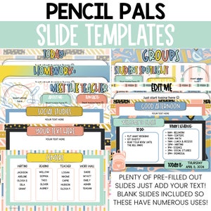 Back to School Slide Templates, End of Year Slides, Classroom Decor ...