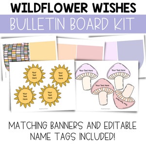 Groovy Retro Spring Bulletin Board Kit, Spring Bulletin Board Kit ...