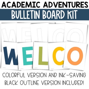 Back to School Bulletin Board Decor, Rainbow Classroom Decor, Open ...