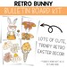 Groovy RETRO BUNNY Bulletin Board Kit Spring Bulletin Board - Etsy