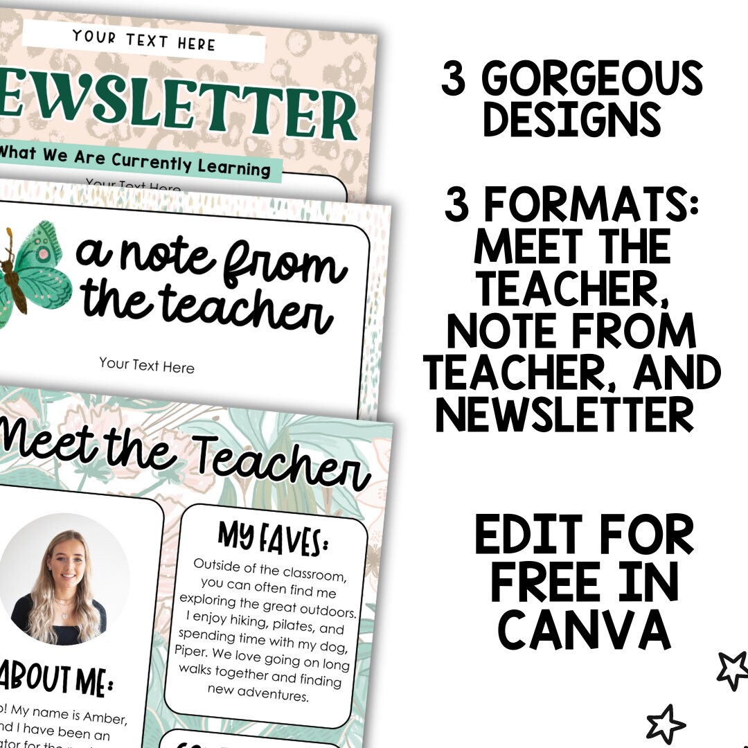 Tropical Meet the Teacher Templates, Editable Meet the Teacher Flyer ...