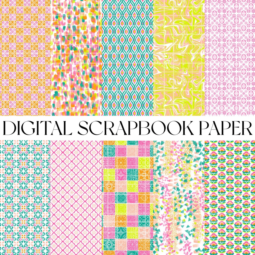 VIVA MEXICO Bright Digital Paper, Cinco De Mayo Patterns, Fiesta ...