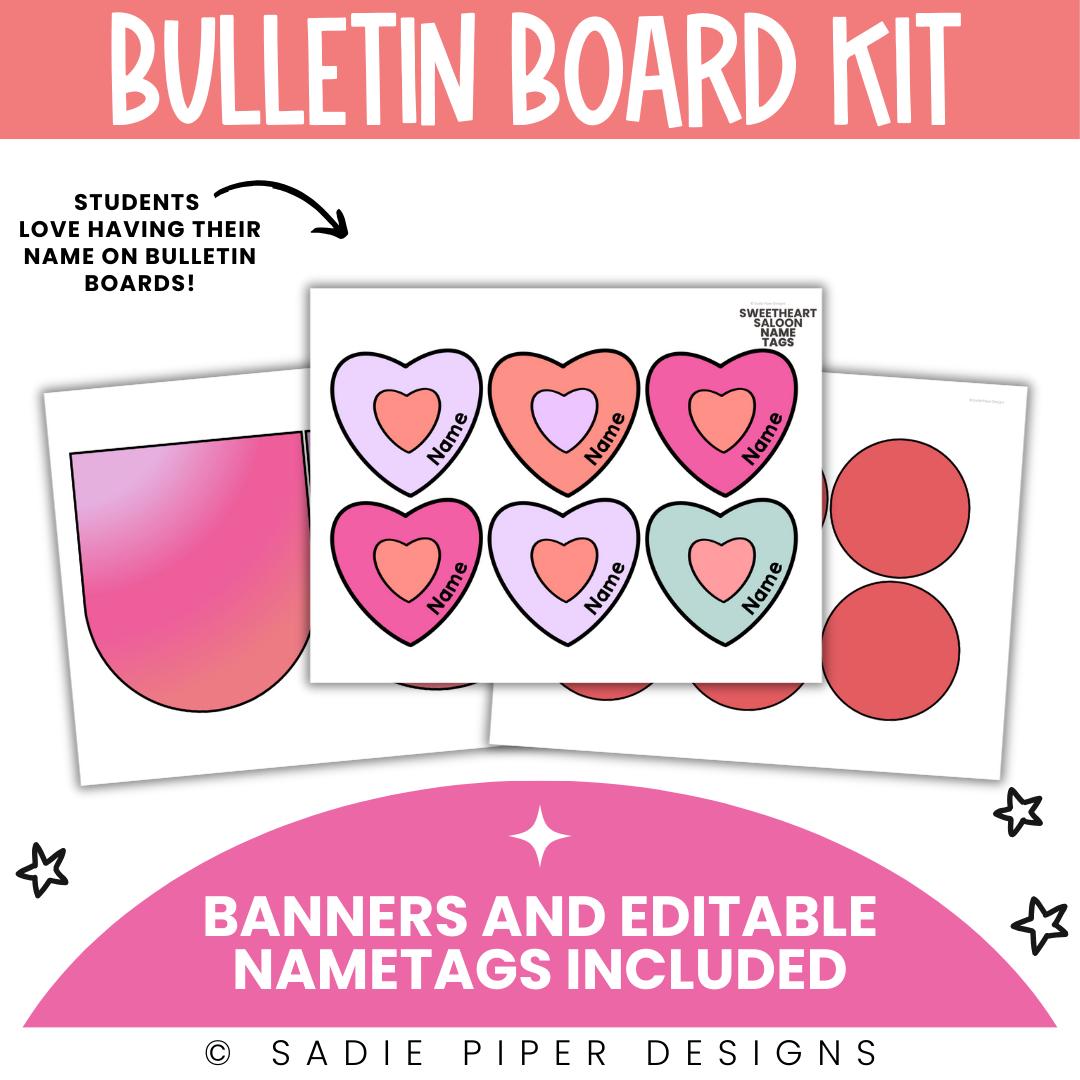 Western Cowgirl Bulletin Board Valentine's Day Classroom Decor Disco ...