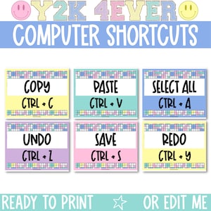 Keyboard Shortcut Posters, Computer Lab Posters, STEM Posters, Learning ...