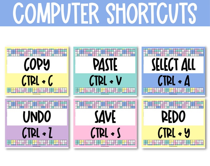Windows PC Computer Keyboard & Special Character Reference Chart Poster ...