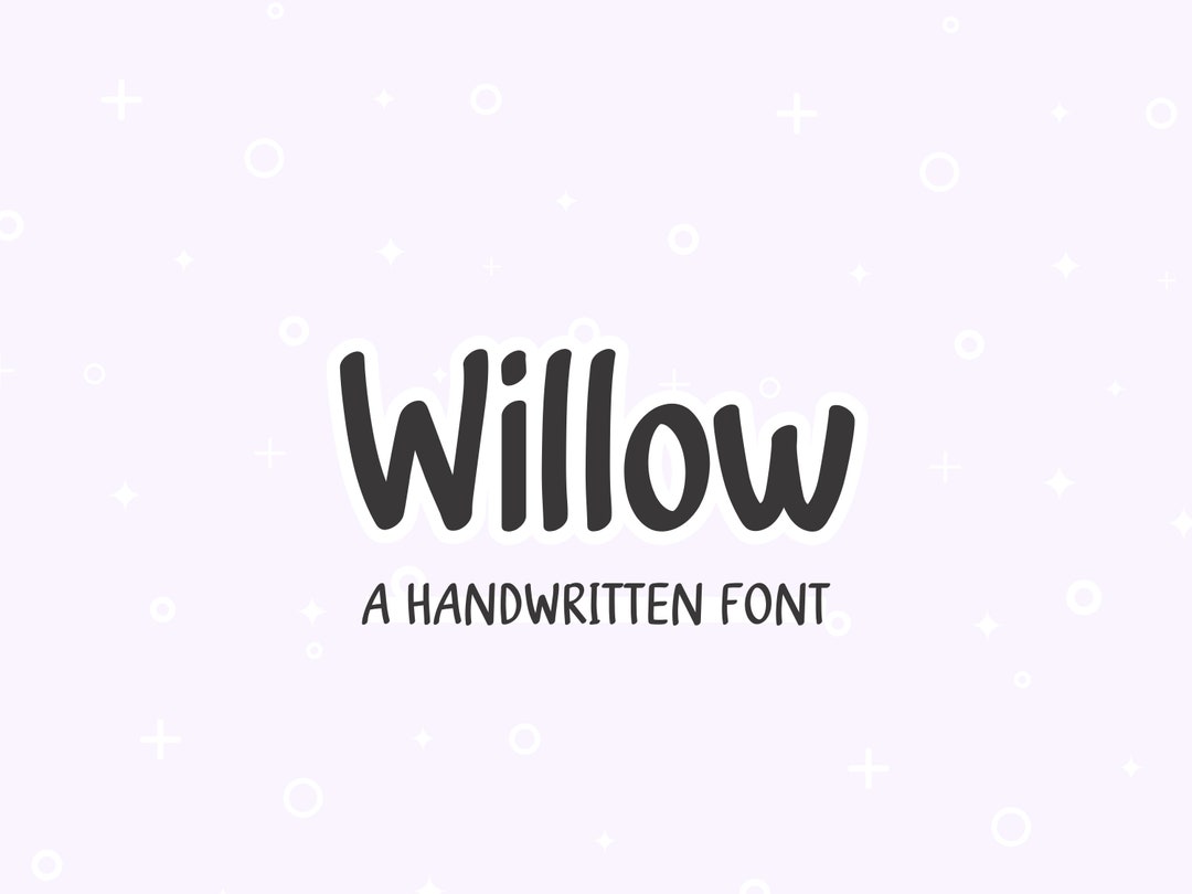 Willow Font, Handwritten Font, Fonts for Cricut, Teacher Fonts, Planner ...