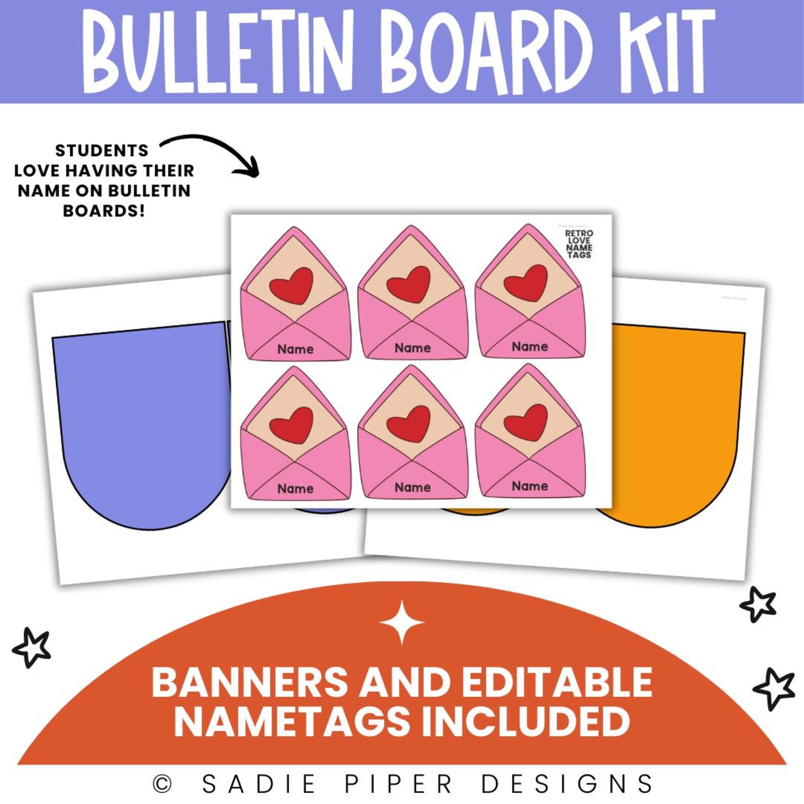 Retro Groovy Valentine's Bulletin Board Valentine's Day Classroom Decor ...
