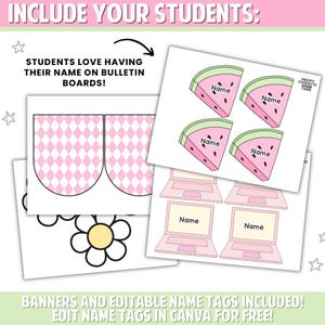 Coquette Pastel Back to School Bulletin Board Kit, Rainbow Open House ...