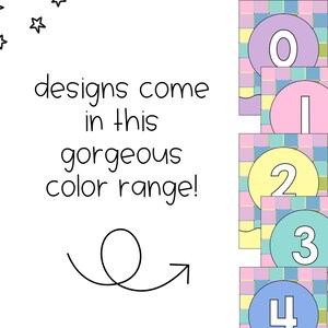 Retro Number Posters, Number Posters With Ten Frames, Ten Frame Number ...