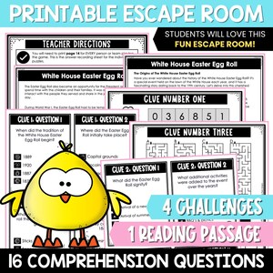 Easter Escape Room for Kids, Printable Party Game, Birthday Escape Room ...