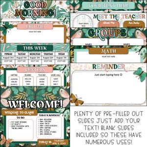 Tropical Slide Templates for Classroom, Modern Slides Templates ...