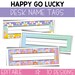 Editable Desk Name Tags for Students, Retro Groovy Desk Name Plates for ...