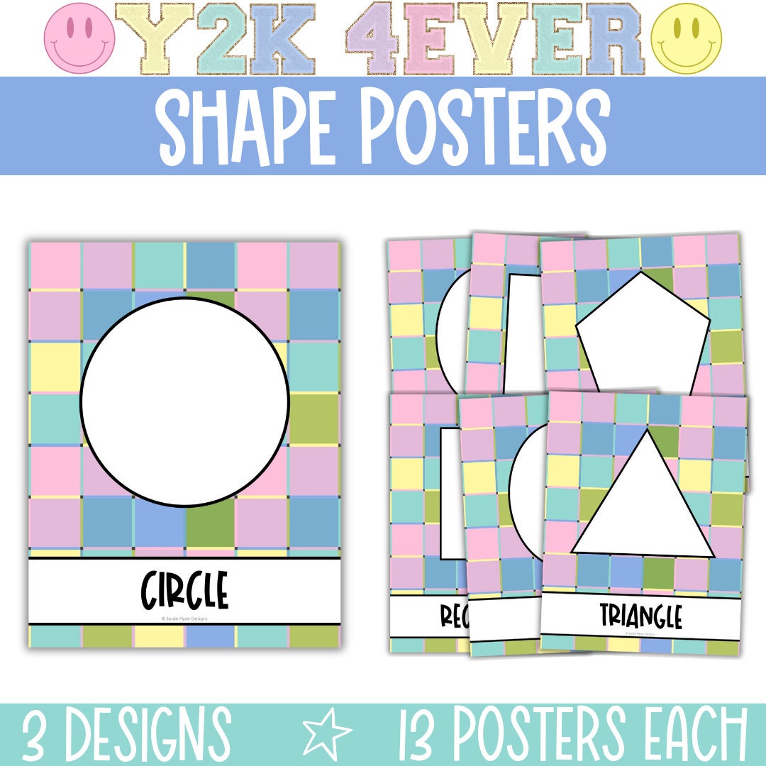 Shape Posters for Classroom, 2D Shape Posters Display for Classroom ...