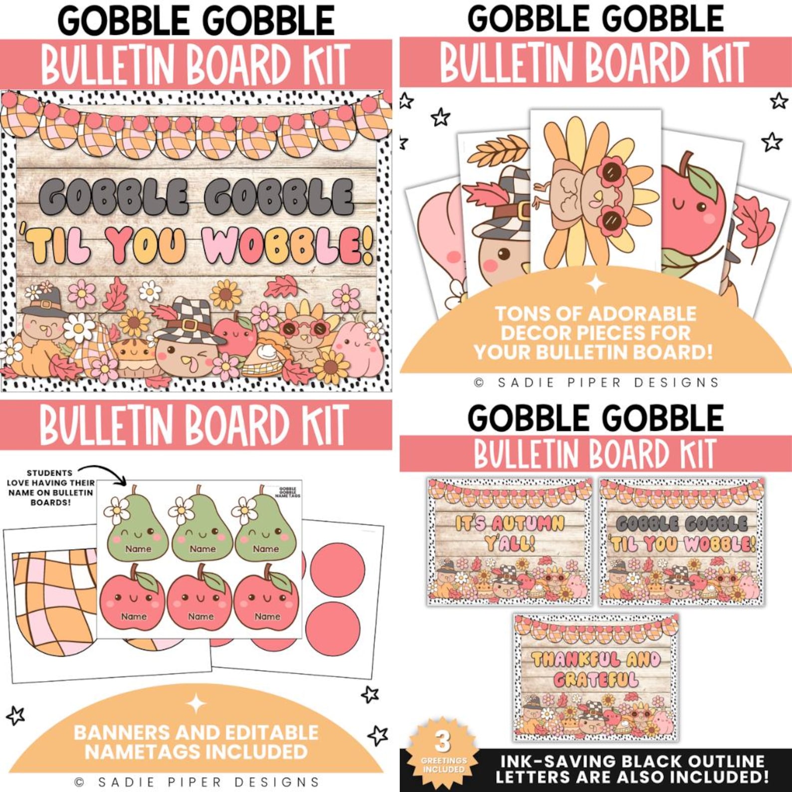 Back to School Bulletin Board Bundle, Fall Bulletin Boards for Entire ...