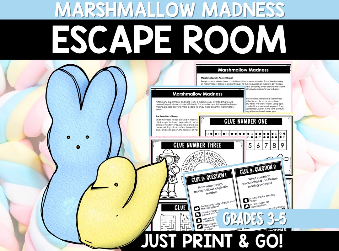 Easter Escape Room for Kids, Printable Party Game, Birthday Escape Room ...