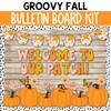 Groovy Halloween Bulletin Board Decor, Retro Halloween Bulletin Board ...