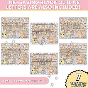 Groovy Retro Easter Bulletin Board Kit, Spring Bulletin Board Kit ...