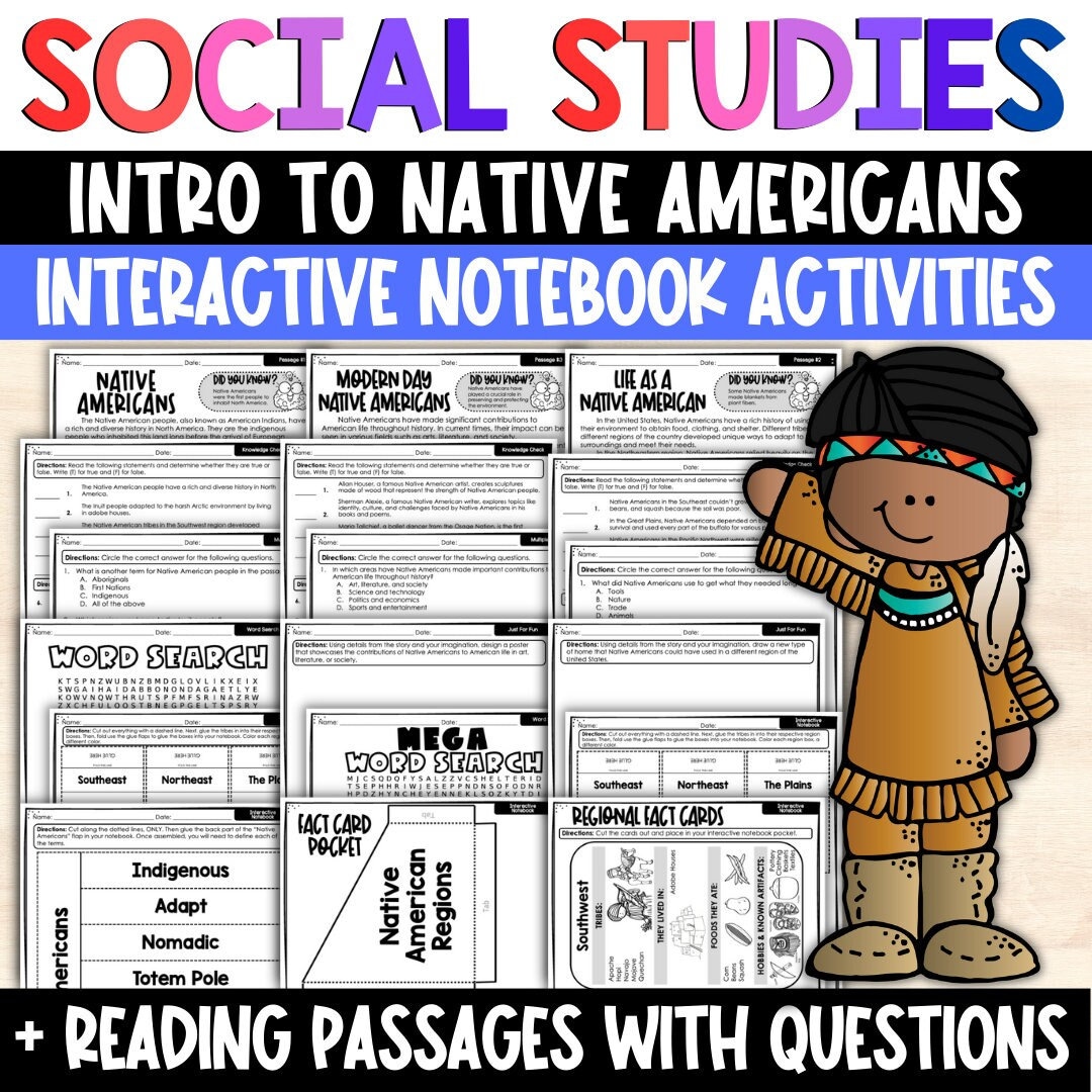 Social Studies Native American Worksheets, Social Studies Interactive ...