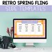 Retro Spring Fling Slide Templates, Spring Bulletin Board Kit ...
